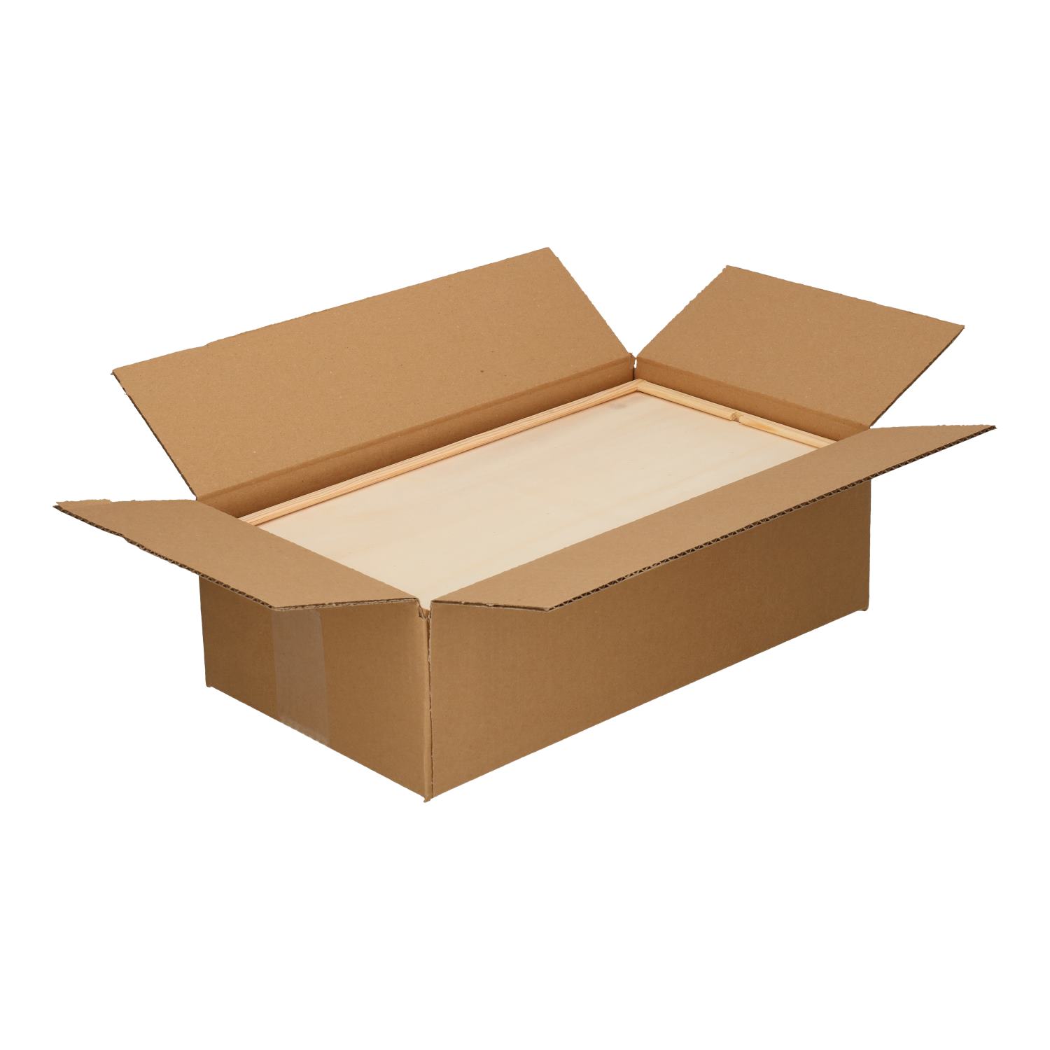 Omdoos houten wijnkist 2 flessen - MyParcel